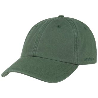 Stetson Rector Basecap Damen Herren Baumwollcap Sonnenschutz UV-Schutz 40+ Gr&ouml;&szlig;enverstellbar Baseballcap Sommer Winter dunkelgr&uuml;n One Size