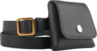 UPKOCH Lässige Leder Bauchtasche Damen Multifunktionale Crossbody Tasche mit Schlüssel Handytasche Retro Gürtel Tasche Modische Schwarze Hüfttasche für Allta