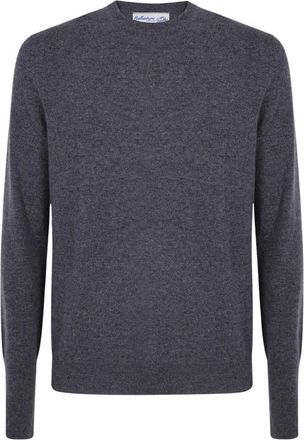 Ballantyne Homme, Pulls, Gris, Taille: M Pull Ras du Cou en Cachemire