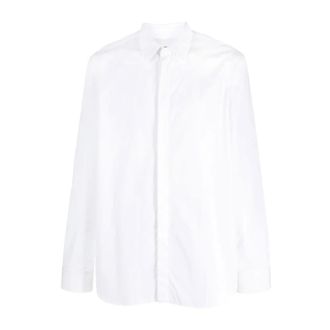 Jil Sander Homme, Chemises, Blanc, Taille: 2XL Chemise blanche en popeline de coton