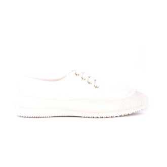 Hogan Femme, Chaussures, Blanc, Taille: 36 EU Baskets blanches en tissu &agrave; lacets