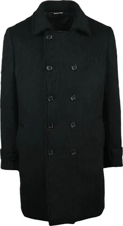 Reveres 1949 Reveres 1949, Homme, Manteaux, Noir, Taille: XL Cappotto Doppiopetto