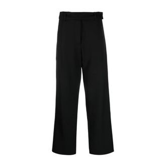 STUDIO NICHOLSON Schwarze weite Hose - - Trousers - Damen - Schwarzk - XS