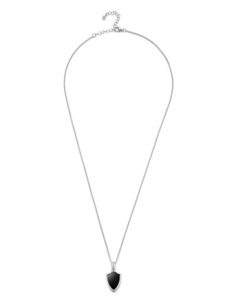 Mateo Bijoux collier &agrave; pendentif bouclier - Argent