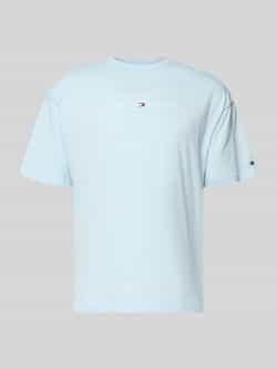 Tommy Hilfiger Regular Fit T-Shirt mit Label-Schriftzug aus reiner Baumwolle