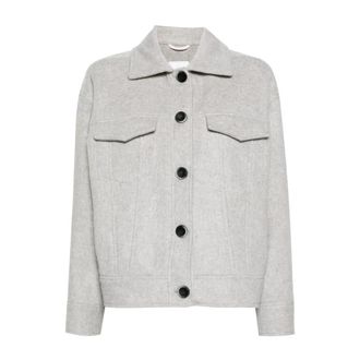 Eleventy Jacke mit Kn&ouml;pfen - - Jackets - Damen - Grau - XL