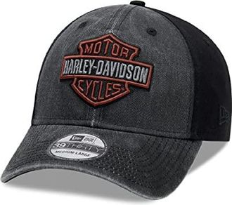 Harley-Davidson Casquette de Baseball Homme Bar & Shield Moto Casquette de Baseball Biker Casquette de Baseball Logo Bicolore, M