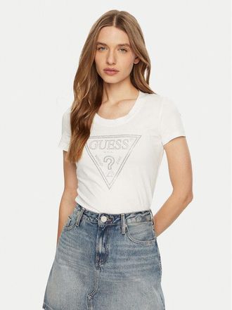 Guess T-Shirt W5RI11 J1314 Wei&szlig; Regular Fit