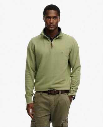 Superdry Sweat &agrave; demi-zip essentiel classique