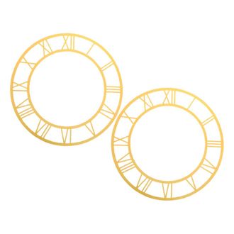 Cabilock 2st&uuml;cke Runde Spiegeluhr Aufkleber F&uuml;r Heimdekoration Acryl-zifferblatt Mit R&ouml;mischen Ziffern Ersatz-zifferblatt F&uuml;r Runde Uhren Zum Selbermachen