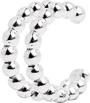 Singularu Boucles doreilles pendantes doubles en argent sterling 925 pour femme, taille unique, Argent Métal, Pas de gemme