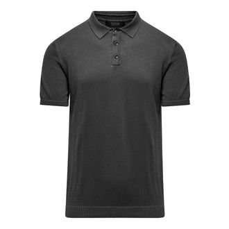 Bomboogie Homme, Pulls, Noir, Taille: 3XL Pull Polo en Coton avec Col