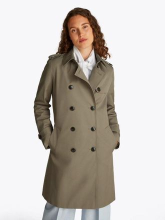 Tommy Hilfiger Trenchcoat COTTON DB SLIM FIT TRENCH mit den typischen Trenchdetails