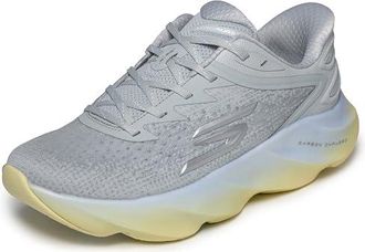 Skechers Aero Burst Baskets à Enfiler Mains Libres pour Femme, Gris Clair/Bleu, Pointure 42
