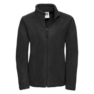 Russell Athletic Russell - Fleecejacke Durchgehender Rei&szlig;verschluss f&uuml;r Damen - F&uuml;r Au&szlig;en (Schwarz)