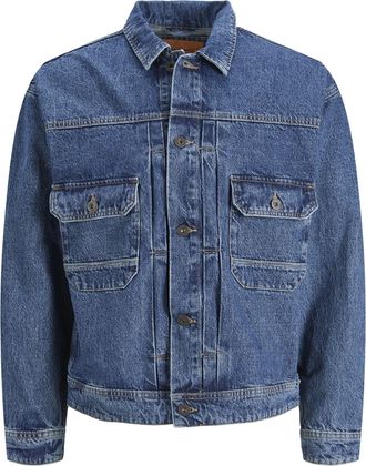 Jack & Jones Herren Jacke JJIKEVIN JJJACKET SBD 582 NOOS 12242339,Blue Denim,XXL