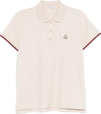 Moncler short-sleeve polo shirt - Nude
