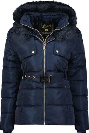 Geographical Norway Diamentera Lady Short Veste Coupe Vent Femme Outdoor - Blouson Deperlant Manches Longues Femmes - Manteau Pluie Randonnee Saison Printemps Ete Automne