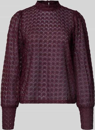Vero Moda Regular Fit Spitzenbluse mit Mock Neck Modell BECCA