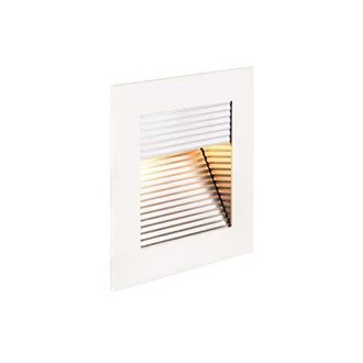 SLV Cadre 230 V incurv&eacute; &agrave; lint&eacute;rieur, spot LED, applique murale encastrable, spot de plafond / 2700 K 3,1 W 100 lm blanc, aluminium, 3,1 W