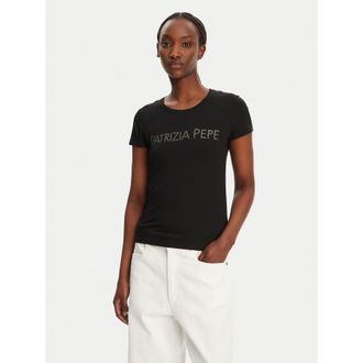 Patrizia Pepe Patrizia Pepe T-Shirt CM1419/J013-K103 Schwarz Regular Fit