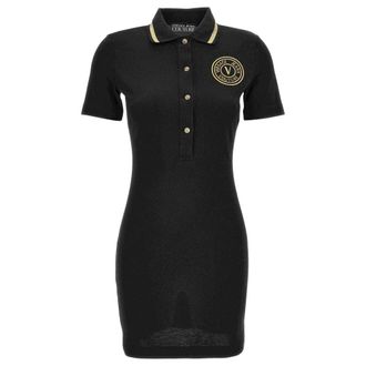 Versace Jeans Couture V-Emblem Pullover - - Dresses - Damen - Schwarzk - 2XS