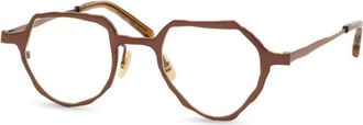 Masahiromaruyama unisex, Accessoires, Brun, Taille: 46 MM Geometric Frame