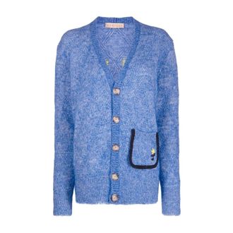 Cormio Renato Cardigan - - Knitwear - Damen - Blau - M