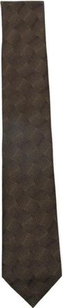 Emporio Armani Jacquard Krawatte aus reiner Seide - - Accessories - Herren - Braun - ONE SIZE