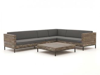Rough Country Rustic Furniture ROUGH-D Ecklounge-Set 5-teilig 6-Sitzer