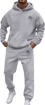 Generic Surv&ecirc;tement de sport 2026 pour homme - Ensemble complet 2 pi&egrave;ces avec sweat &agrave; capuche et pantalon de surv&ecirc;tement - Tenue athl&eacute;tique pour la marche, la