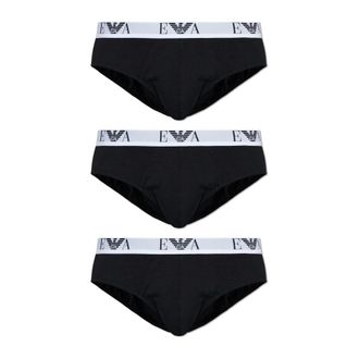 Emporio Armani Homme, Sous-v&ecirc;tements, Noir, Taille: XL Lot de trois slips