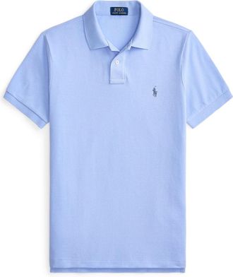 Ralph Lauren Piqu&eacute;-Poloshirt mit Logo-Stickerei, Custom Slim Fit in