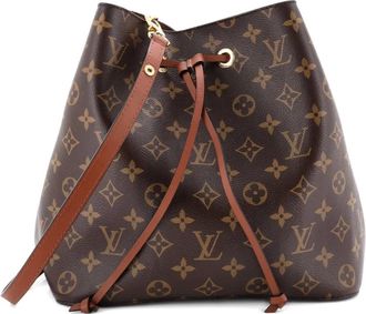 Louis Vuitton NeoNoe Handbag Monogram Canvas with Leather MM bucket bag - Braun
