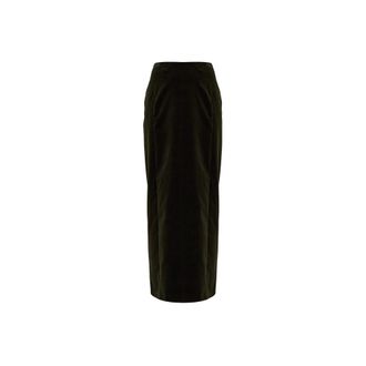 Jil Sander Jupe mi-longue fendue au dos - Femme - Jupes - Vert - Taille: 44 FR