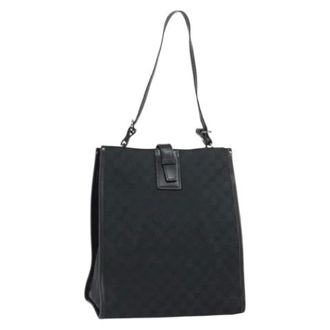 Gucci Sac bandouli&egrave;re en toile Pre-owned - Femme - Pre-owned - Noir - Taille: ONE Size