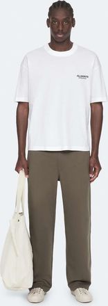 AllSaints Shadow Kurzarmshirt mit Rundhalsausschnitt in Optikwei&szlig;