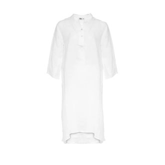 Tiffany & Co. Langes Leinenhemdkleid in Wei&szlig; - - Dresses - Damen - Wei&szlig; - M/L