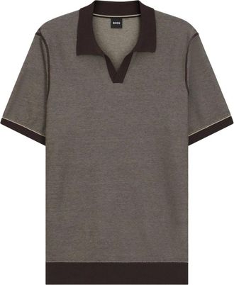 HUGO BOSS Homme, Tops, Brun, Taille: M H-Narciso Polo sans Boutons