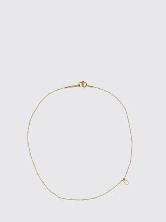 Isabel Marant Collier en laiton et r&eacute;sine avec perles et logo grav&eacute;