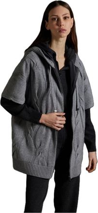 KANGRA Femme, Pulls, Gris, Taille: 38 FR Zipper Cardigan