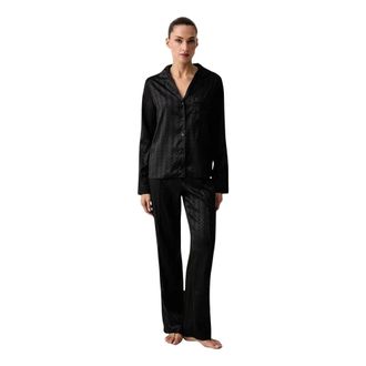 Guess Ensemble de pyjama Lilibet - Femme - V&ecirc;tements de nuit et de d&eacute;tente - Noir - Taille: 36 FR