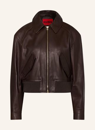 HUGO BOSS Hugo Lederjacke Laceila braun