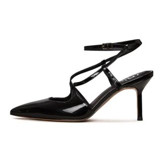 Cesare Gaspari Patent Strappy Heels - Black - - Shoes - Damen - Schwarzk - 39 EU