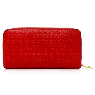 Loewe Pre-owned Leder Portemonnaies - - Pre-owned - Damen - Rot - ONE SIZE