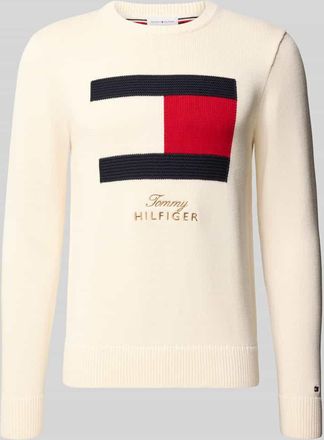 Tommy Hilfiger Regular Fit Pullover mit Motiv-Print