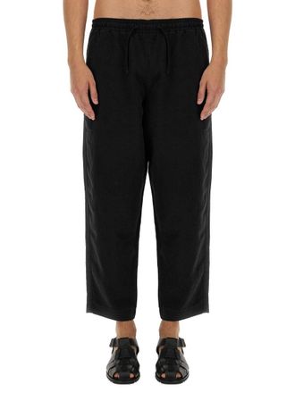 Ymc You Must Create Lyocell and Linen Blend Trousers - Black