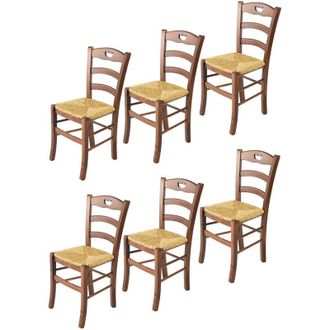 Tommychairs Tommychairs - Set 4 chaises glam pour cuisine et salle &agrave; manger, structure en bois de h&ecirc;tre peindr&eacute; en couleur noir, assise et dossier rembourr&eacute;s et