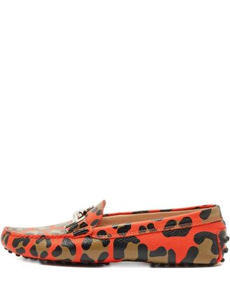 Tod's Loafer mit Print - Orange