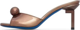 Loriblu Femme, Chaussures, Brun, Taille: 36 EU Mules en Cuir Verni